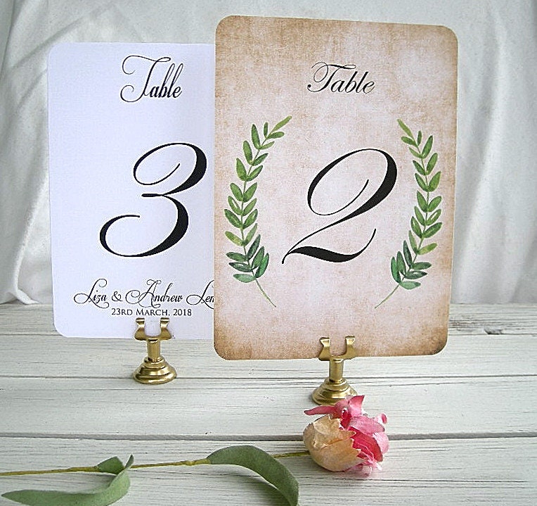 Table Card Holder Wedding Table Number Holder Tall Table | Etsy