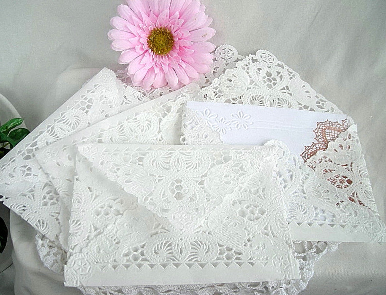 Lace Envelopes Doily Lace Envelopes Custom Wedding Envelopes Lace ...