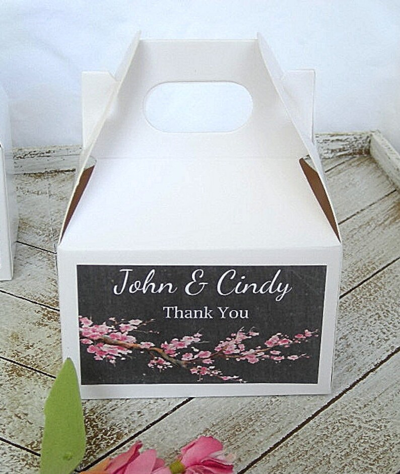 Wedding Favor Boxes Gable Box Custom Wedding Favors White | Etsy