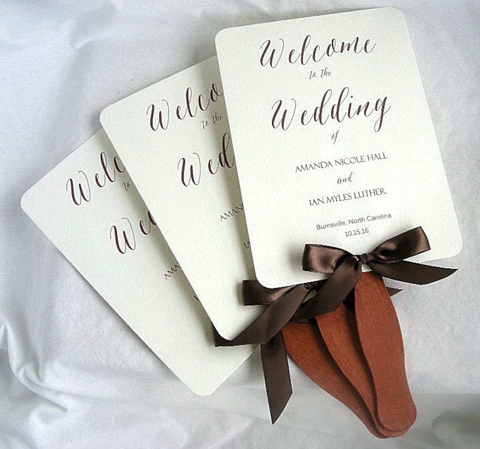 Wedding Program Fans Personalized Wedding Fans Custom Wedding - Etsy