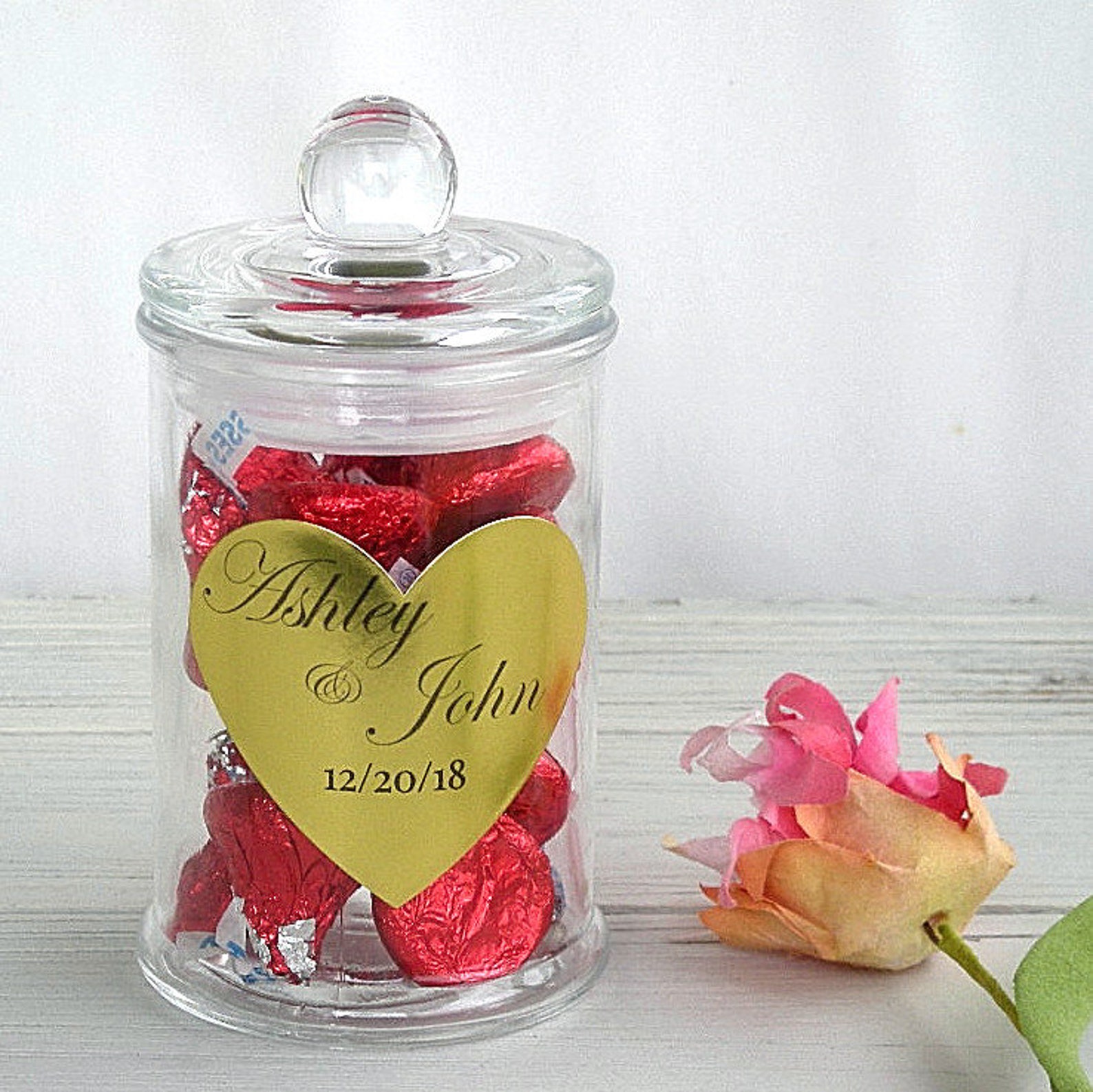 Wedding Favor Jar Candy Favor Jar Personalized Custom Favor | Etsy