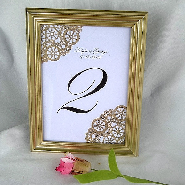 Framed Table Numbers - Etsy