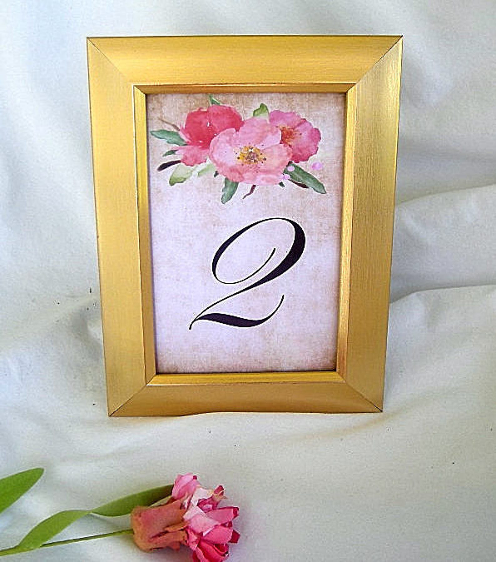 Table Card Frame Frames Gold Wedding Table Number Card Frames Table ...