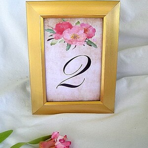 Table Card Frame Frames Gold Wedding Table Number Card Frames Table ...