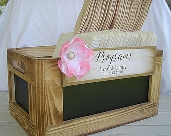 Wedding Program Box | Etsy