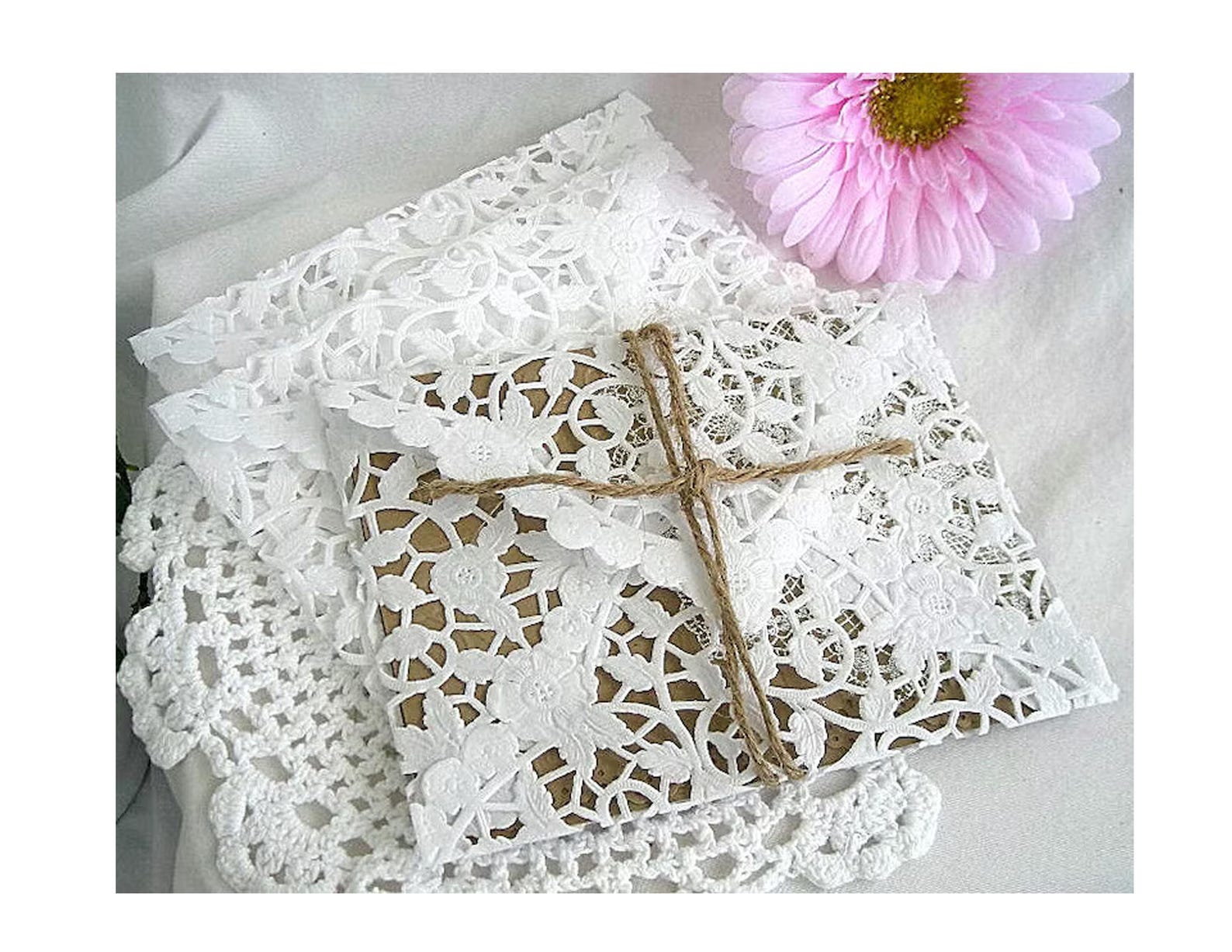 Lace Envelopes Doily Lace Envelopes Custom Wedding Envelopes White Lace ...