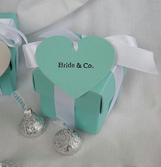 Wedding Turquoise Blue Favor Boxes Aqua Favors Box Boxes | Etsy