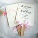 Rustic Wedding Fan Wedding Program Fans Ceremony Program Fan ...