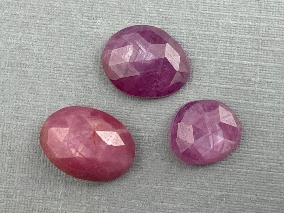 Ruby Rose Cut Lot With Asterism | Sheen and Luster | Natural Gemstone ...