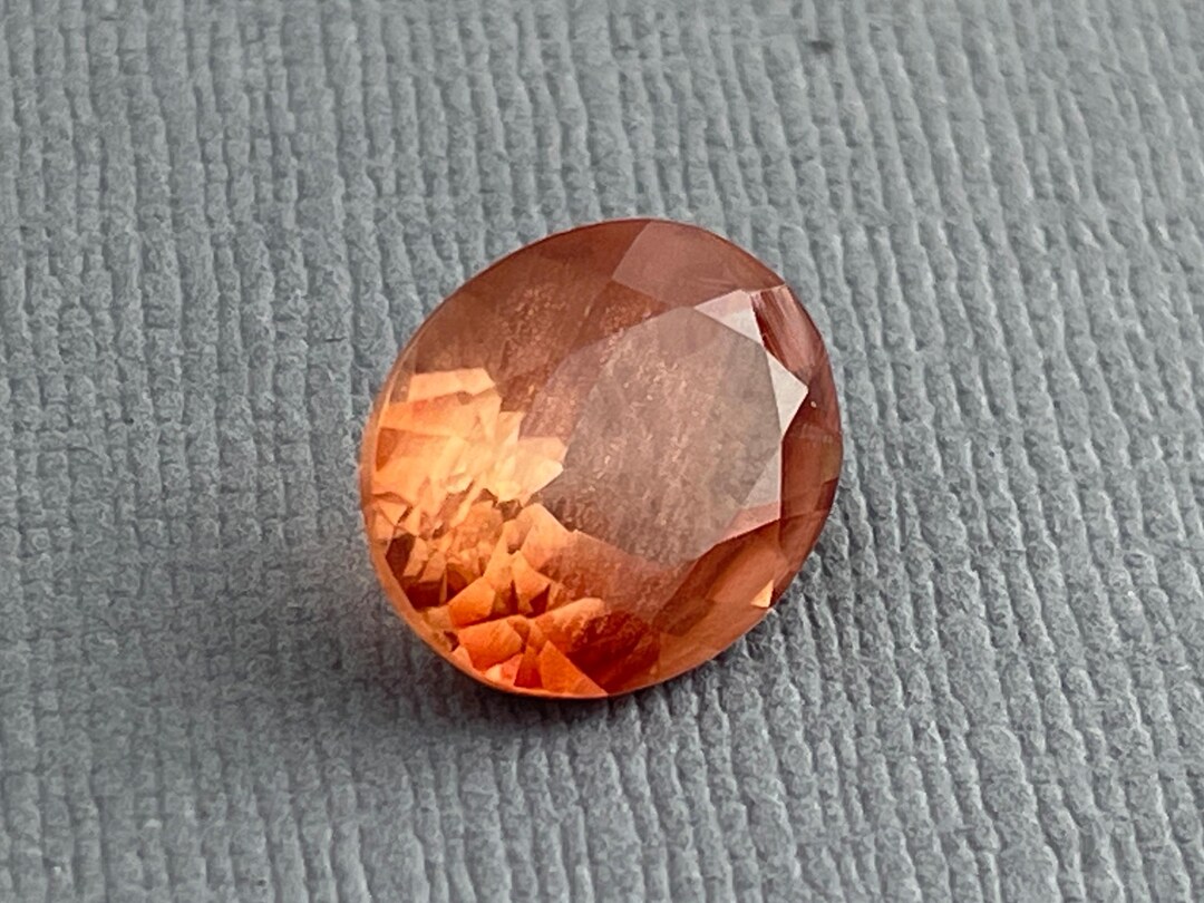 12x10 Red Oregon Sunstone Oval Facete Gemstone With Schiller | 4.2 ...