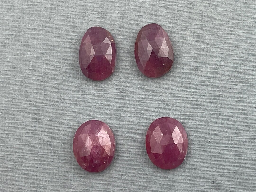 Ruby Rose Cut Cabochon Pairs | Natural Loose Gemstones | SP516 - Etsy