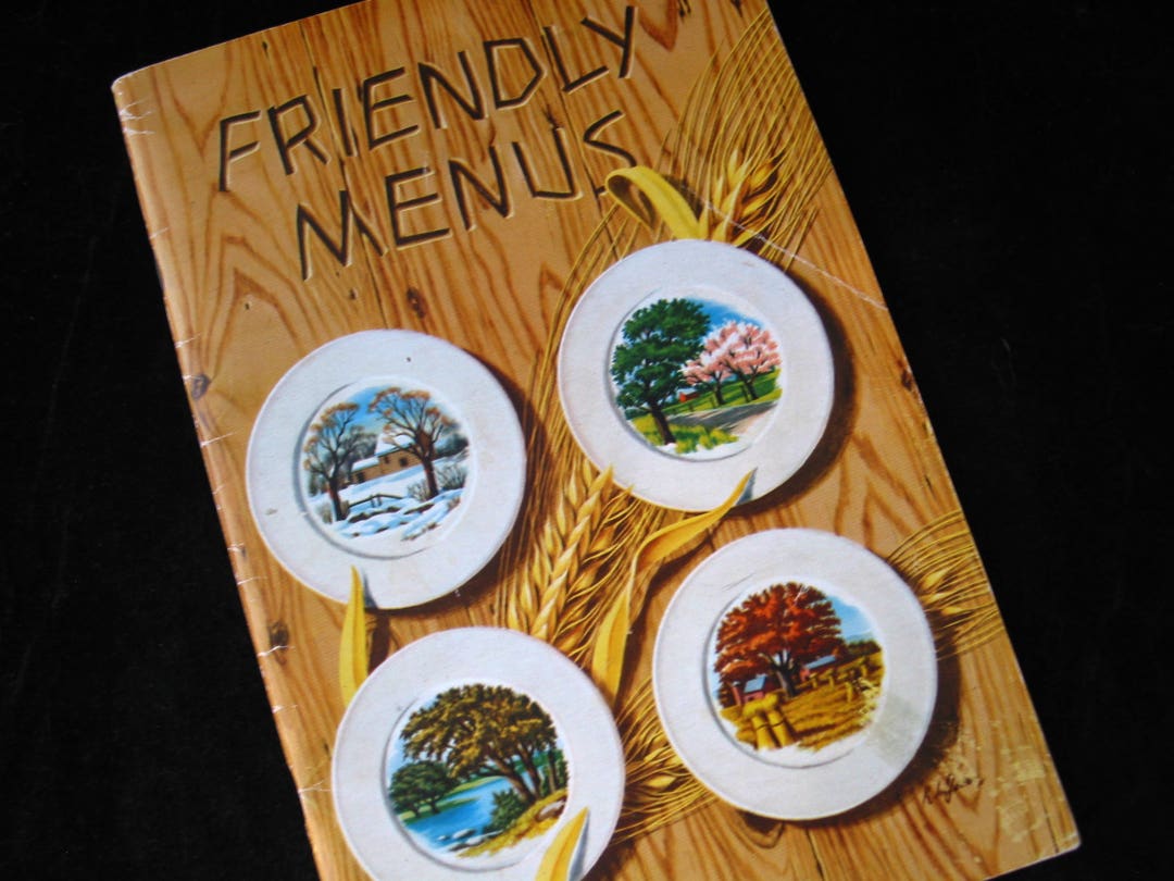Vintage 1948 Friendly Menus Cook Booklet Wisconsin State Brewers ...