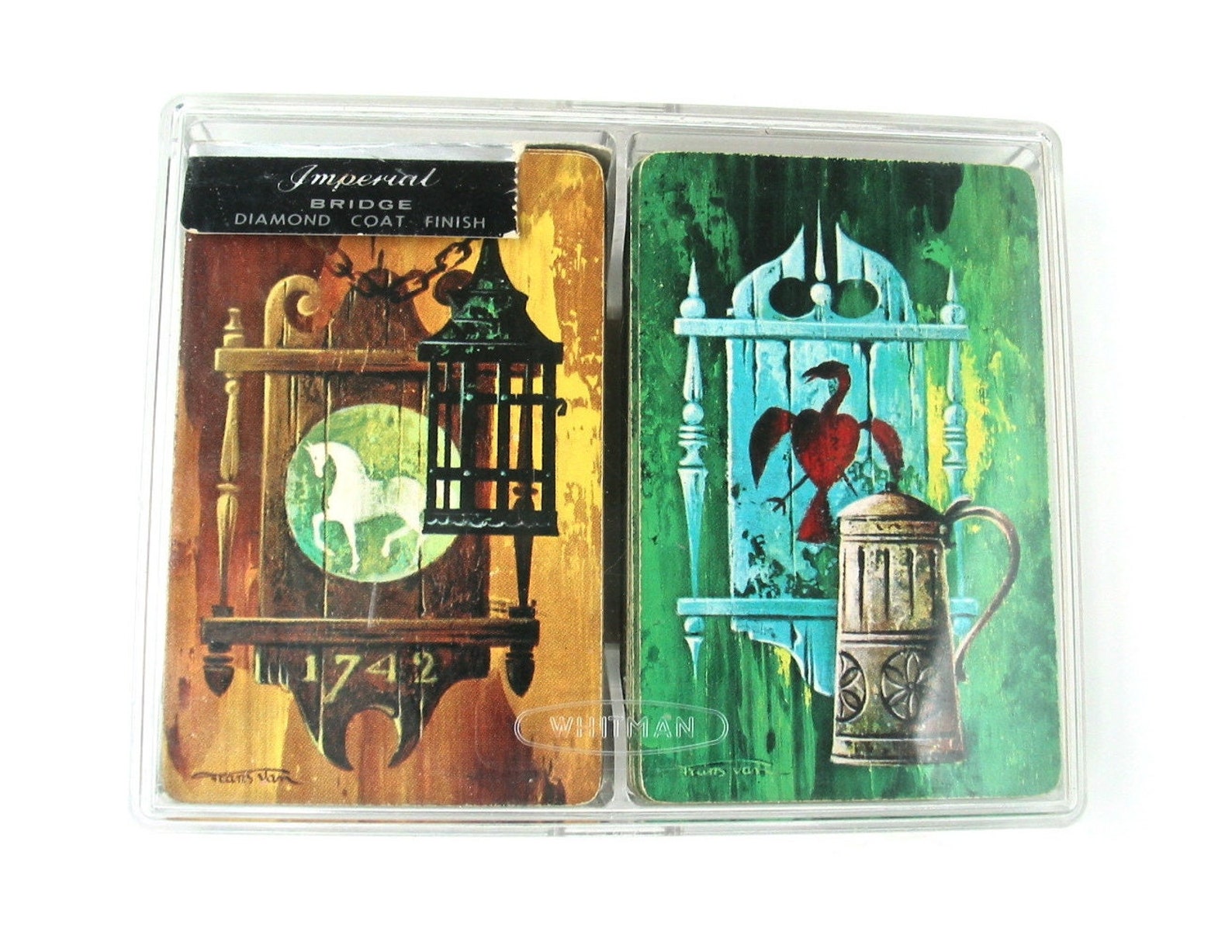 Double Set of Whitman Playing Cards Imperial Bridge Card Set - Etsy