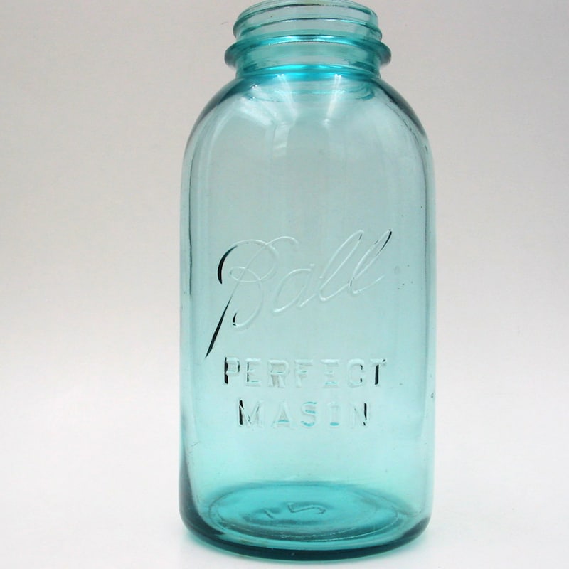 Blue Mason Jars - Etsy
