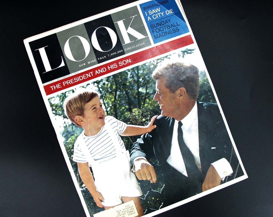 Vintage Look Magazine December 1963 the President and His Son JFK 1960s ...