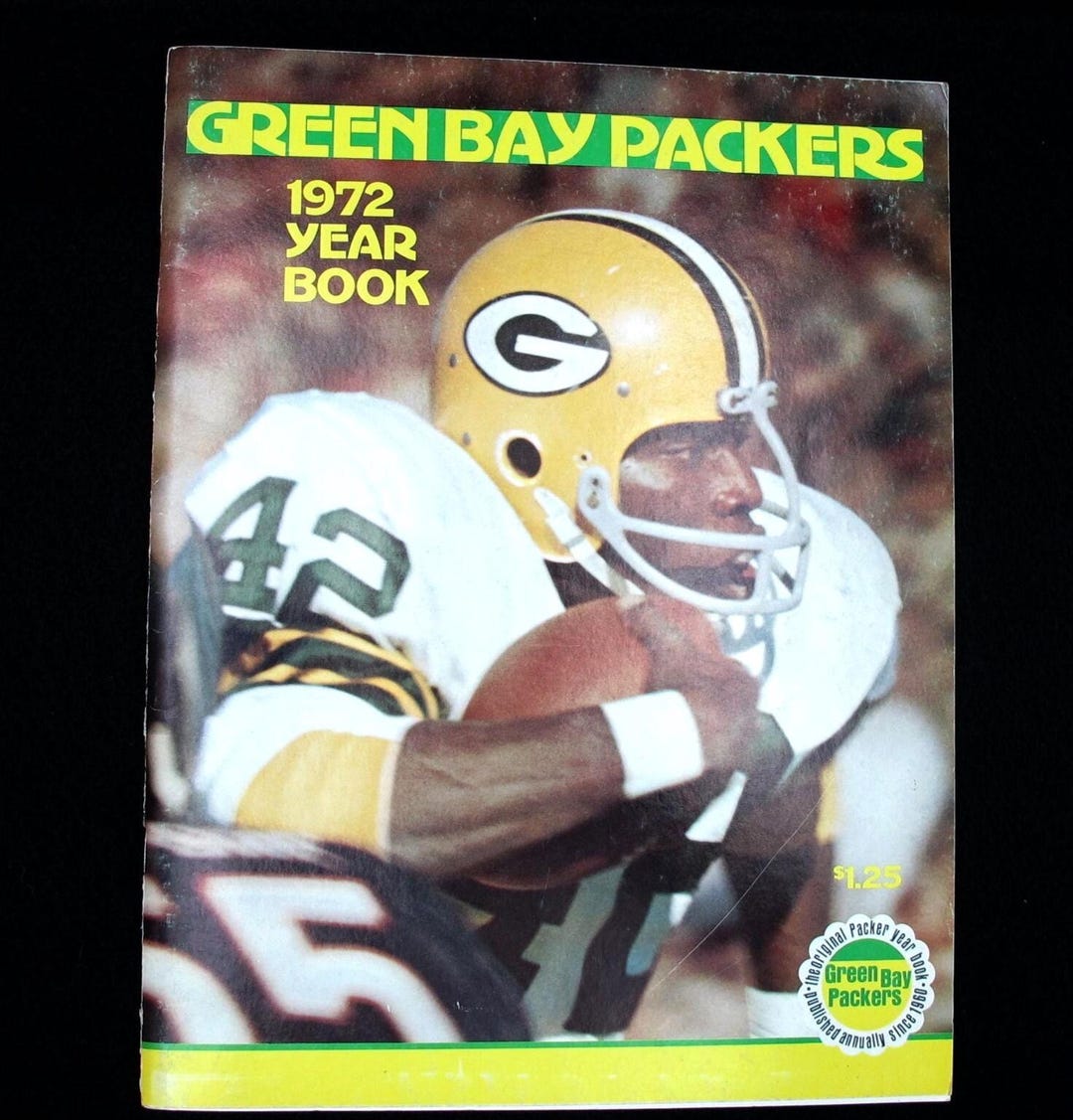 Green Bay Packers 1972 Yearbook | Dan Devine John Brockington Macarthur ...