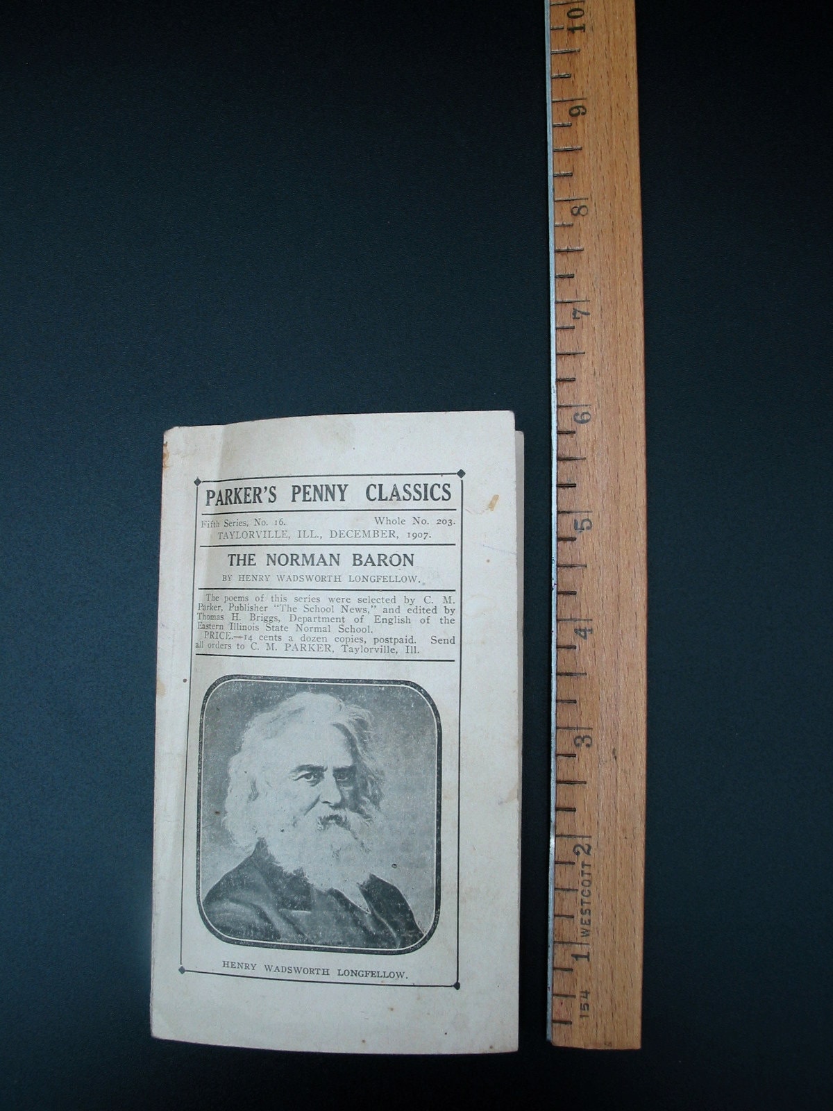 Parkers Penny Classics the Norman Baron by Henry Wadsworth Longfellow ...