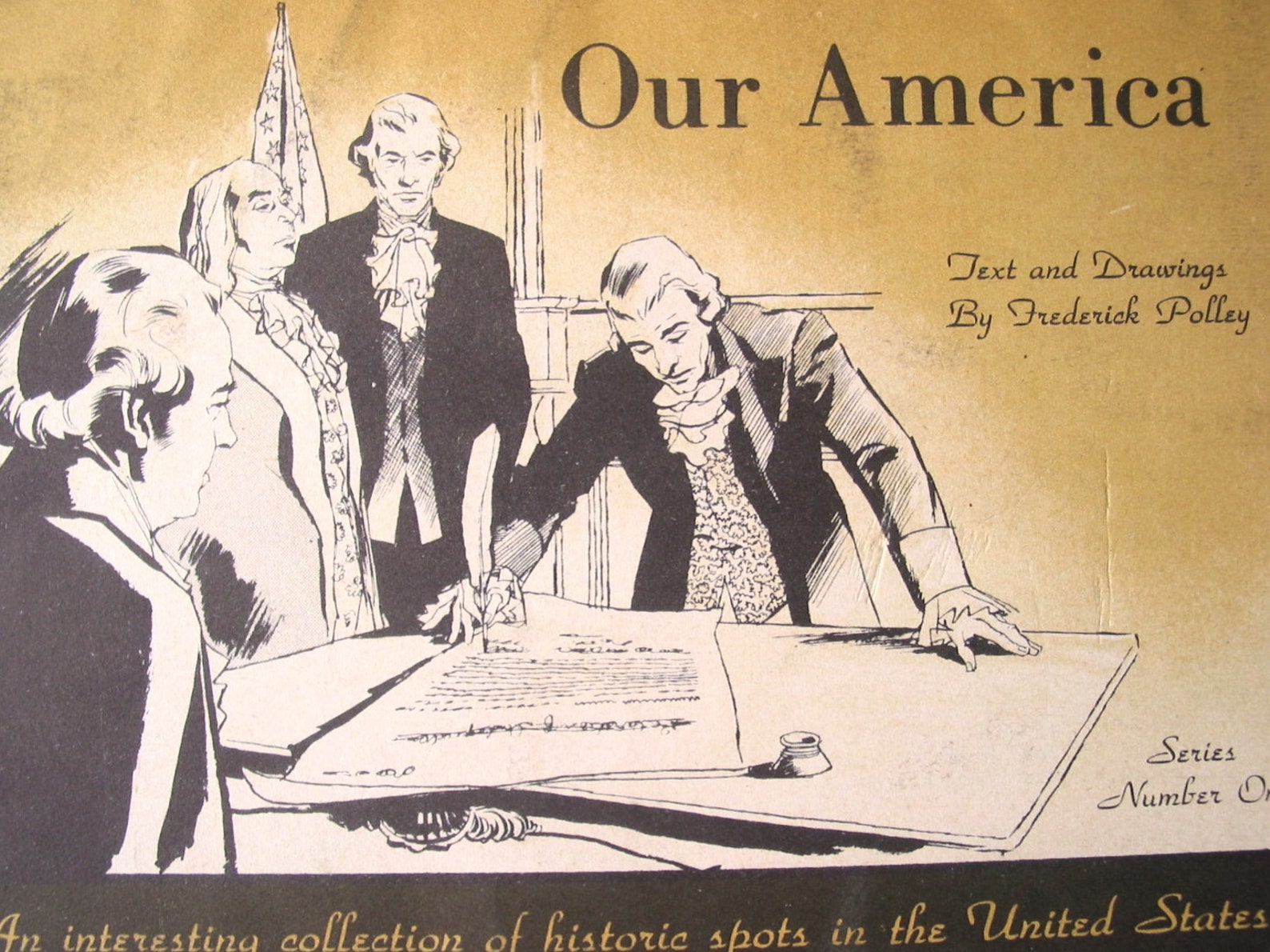 Vintage 1950s Our America Pamphlet Booklet: Frederick Polley Drawings ...