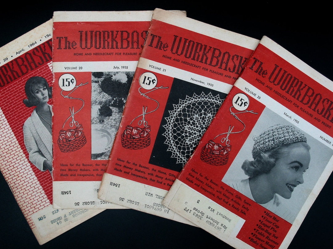 The Workbasket Magazines From 1955 and 1964 | Set of 4 | 1950s 1960s ...