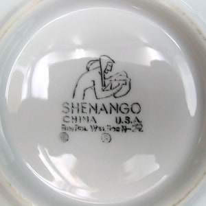 3 Shenango China Green Spray Mist Cup and Saucer Sets Restaurant Ware ...