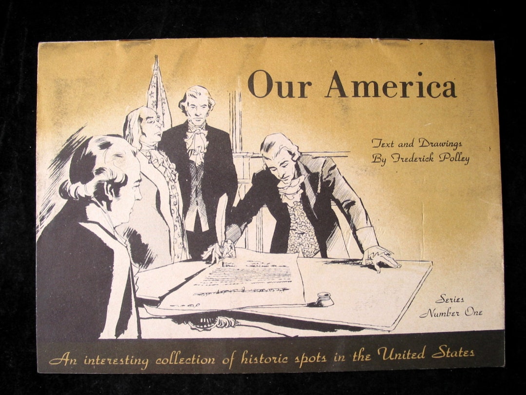 Vintage 1950s Our America Pamphlet Booklet: Frederick Polley Drawings ...