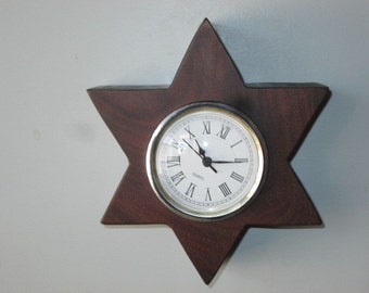 Star of David Clock - Etsy
