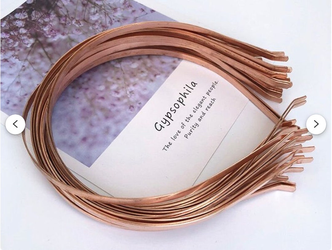 Metal Headbands--20pcs 3mm Copper Plated Metal Headbands - Etsy