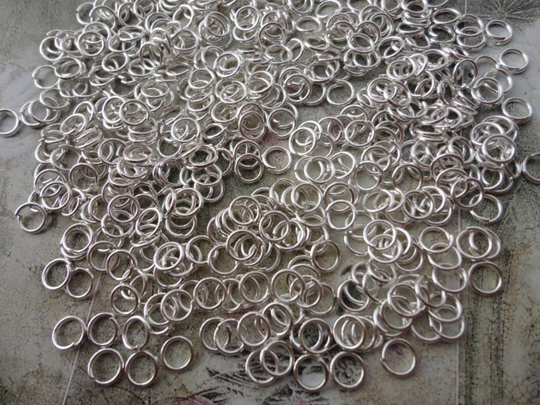 SALE 500 Pcs of Plated Silver Jump Rings 0.7x5mm - Etsy