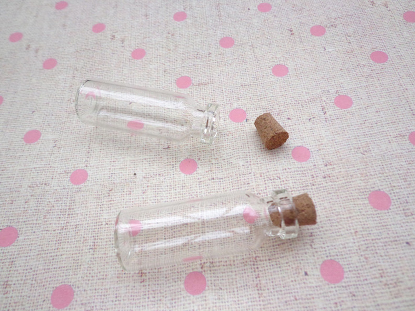 60 Mini Glass Bottles With Cork 15x45mm - Etsy