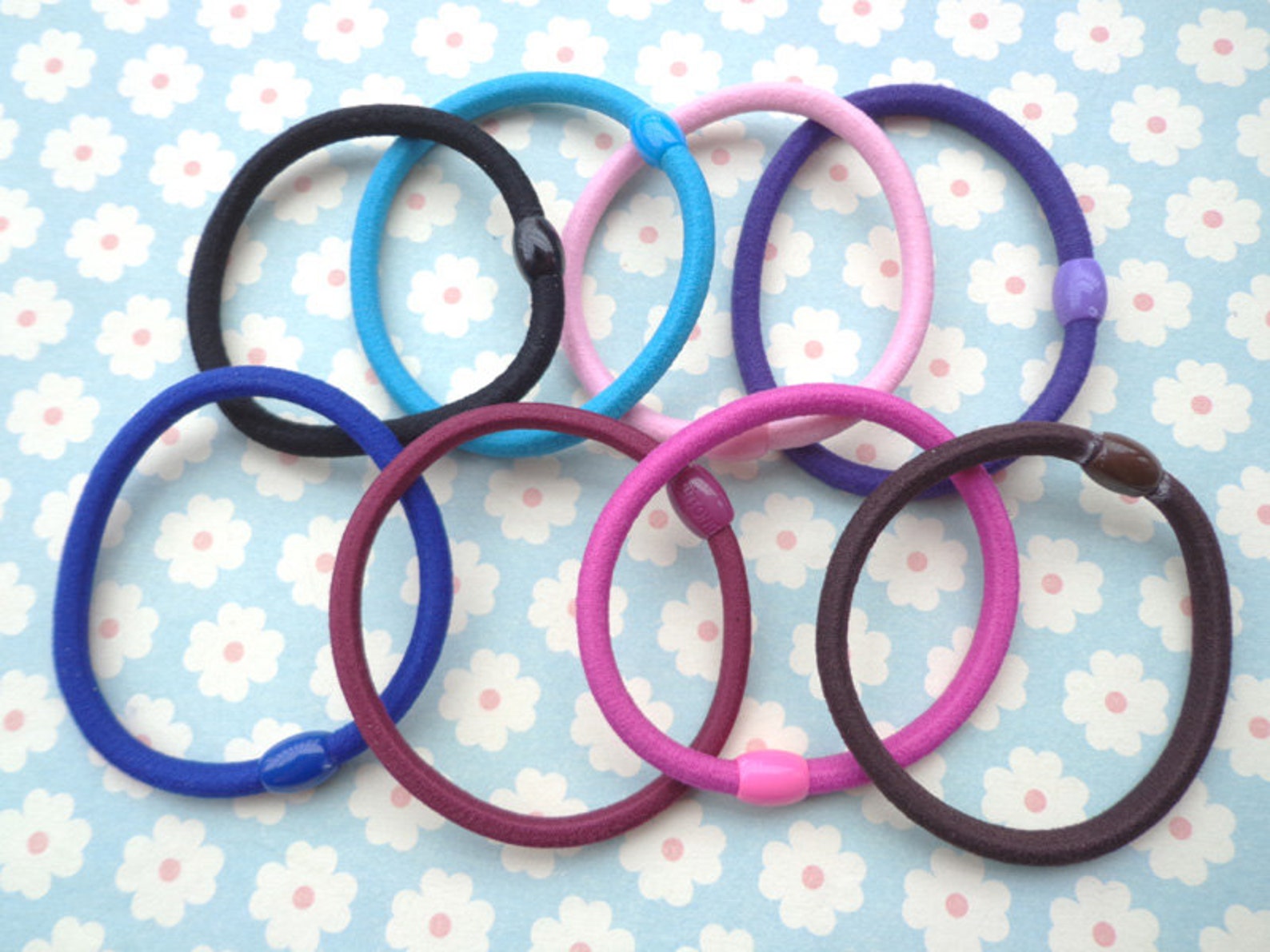 50pcs Hair Elastics Mixed Colors Ponytail Elasticsponytail - Etsy