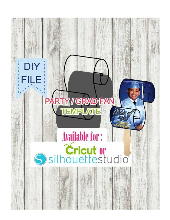 Scroll fan template / Grad fan template / Scroll fan Cricut / Scroll ...