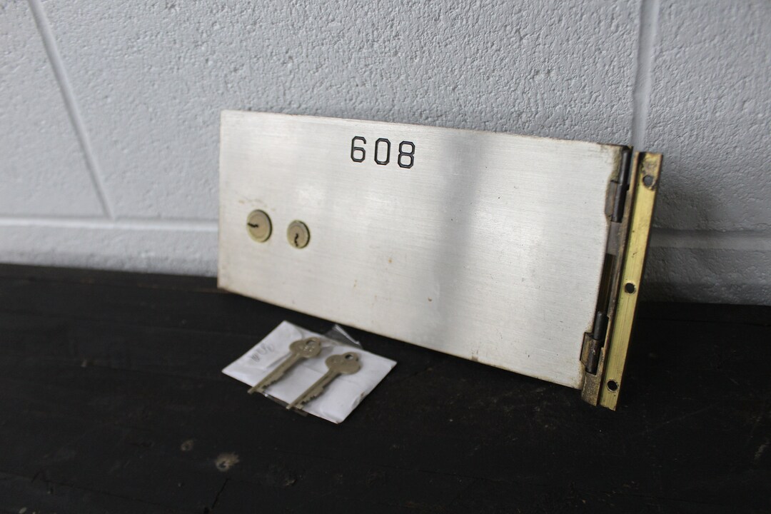 Vintage Diebold Safe Deposit Box Lock W/ Key & Hinge Safety Door- Extra ...
