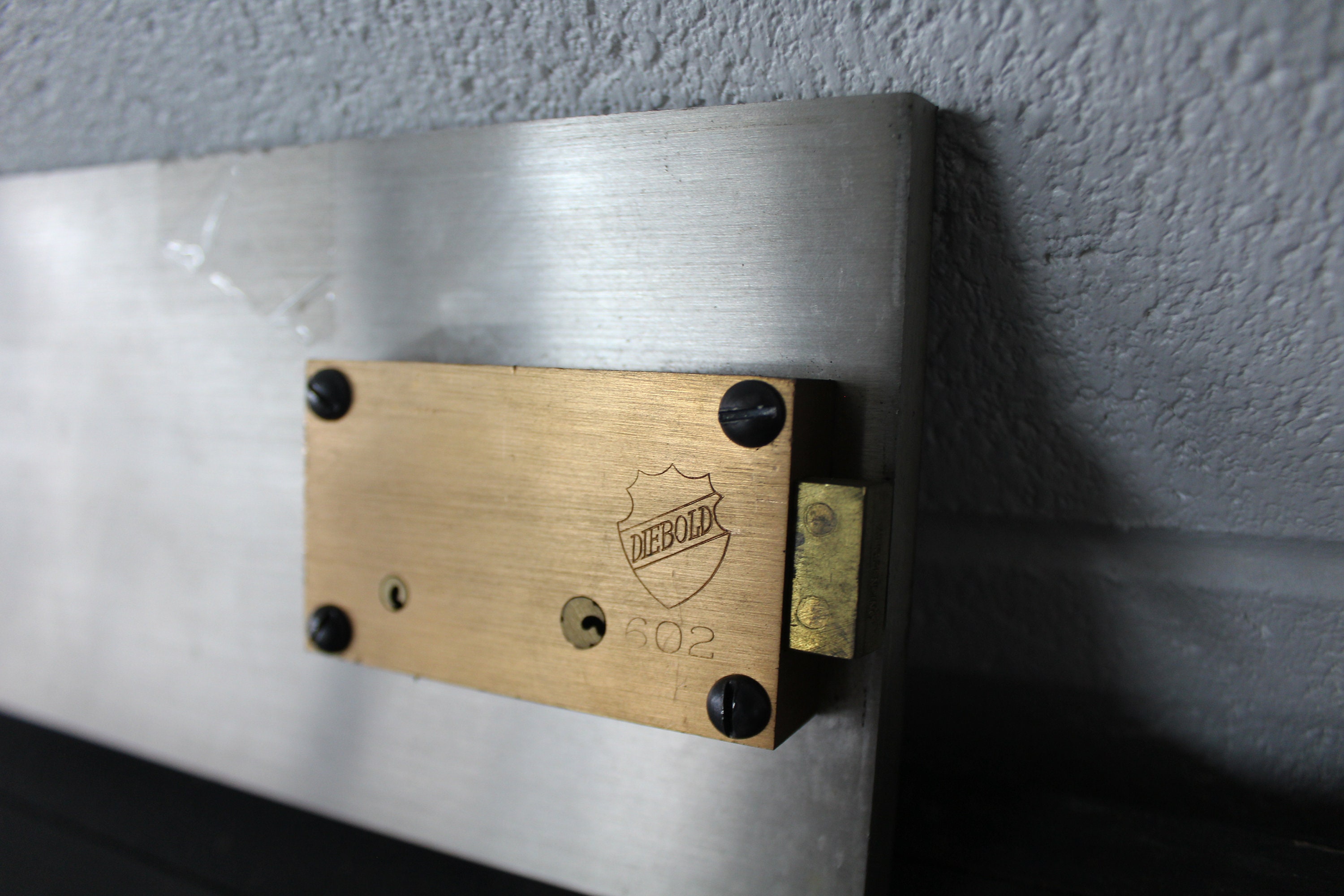 Vintage Diebold Safe Deposit Box Lock W/ Key & Hinge Safety Door Extra ...