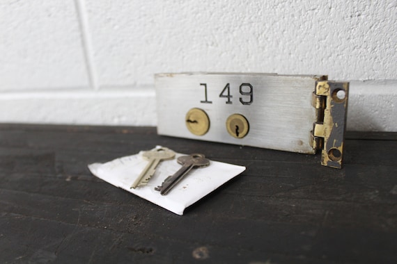 Vintage Diebold Safe Deposit Box Lock W/ 2 Keys & Hinge Safety | Etsy