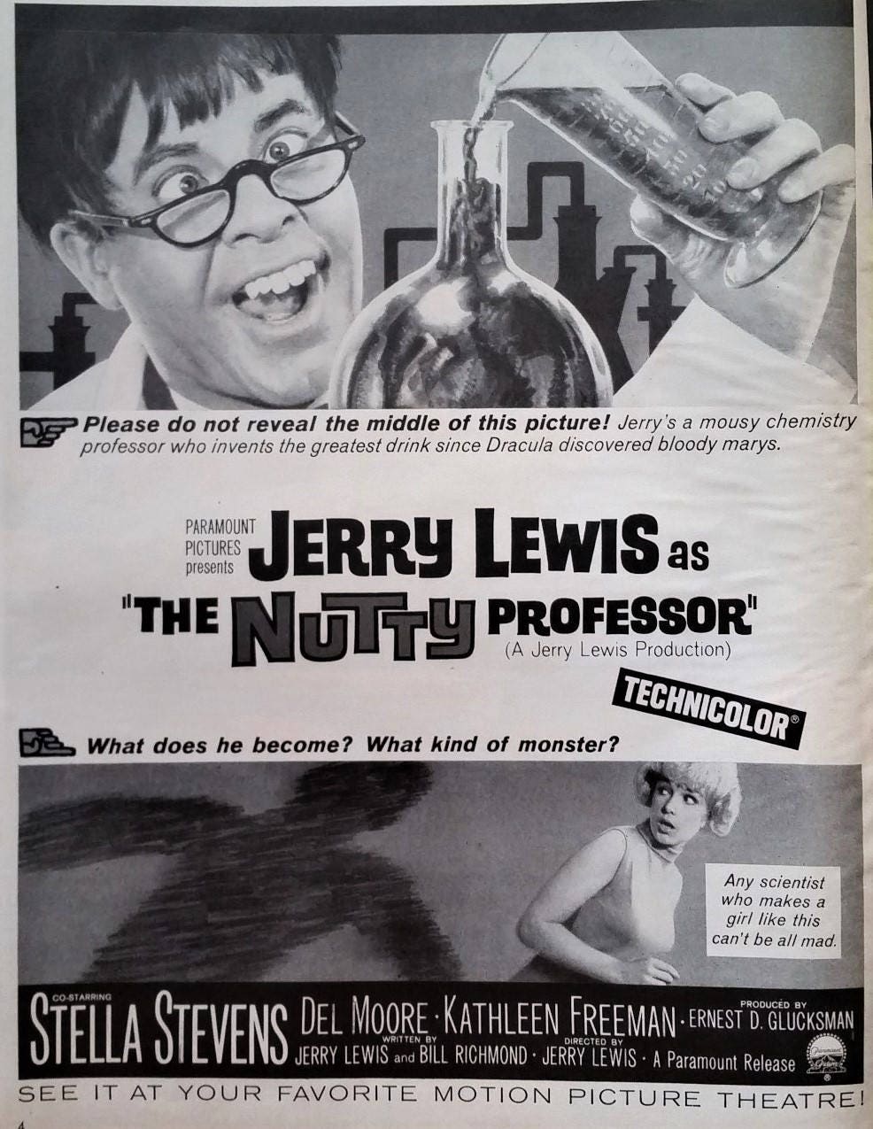 Jerry Lewis Nutty Professor Poster