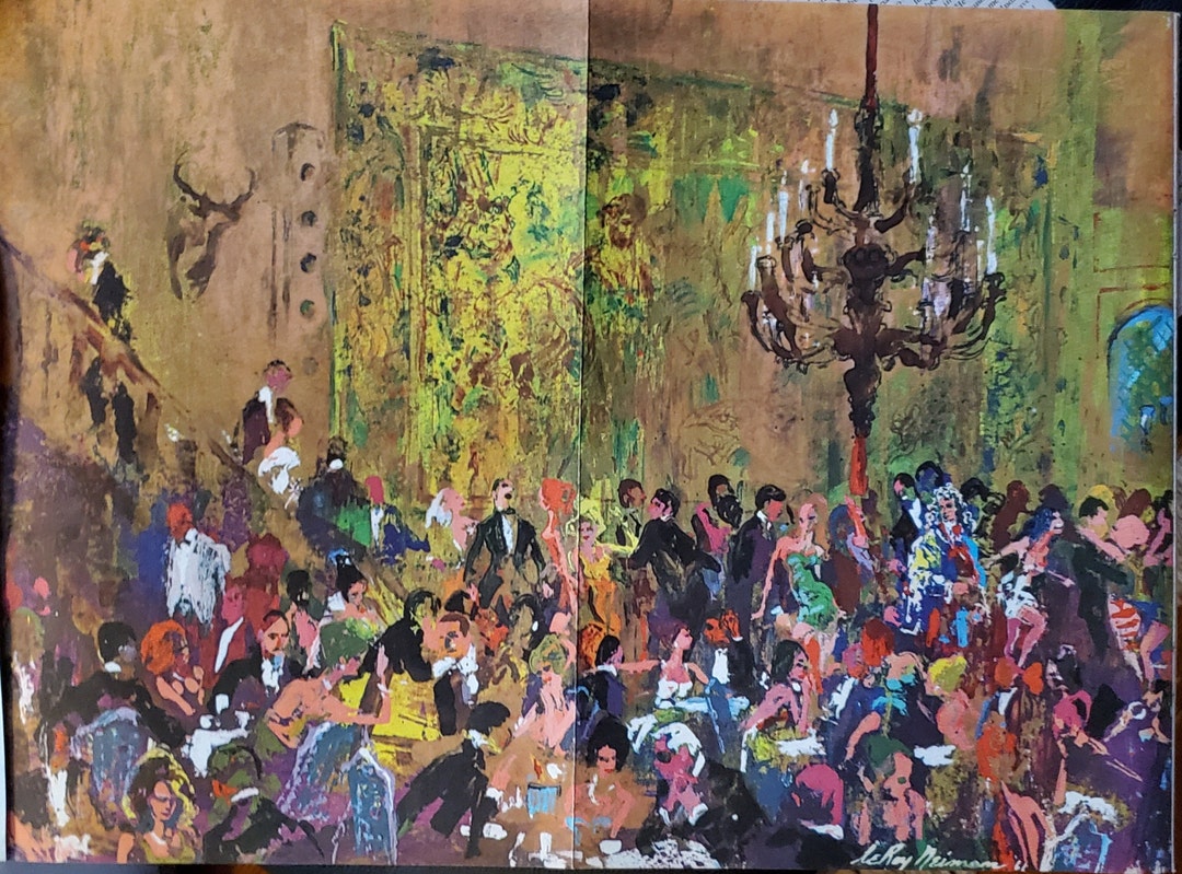 Leroy Neiman Disco Party Art 1965 Playboy Expressionist Very Active ...