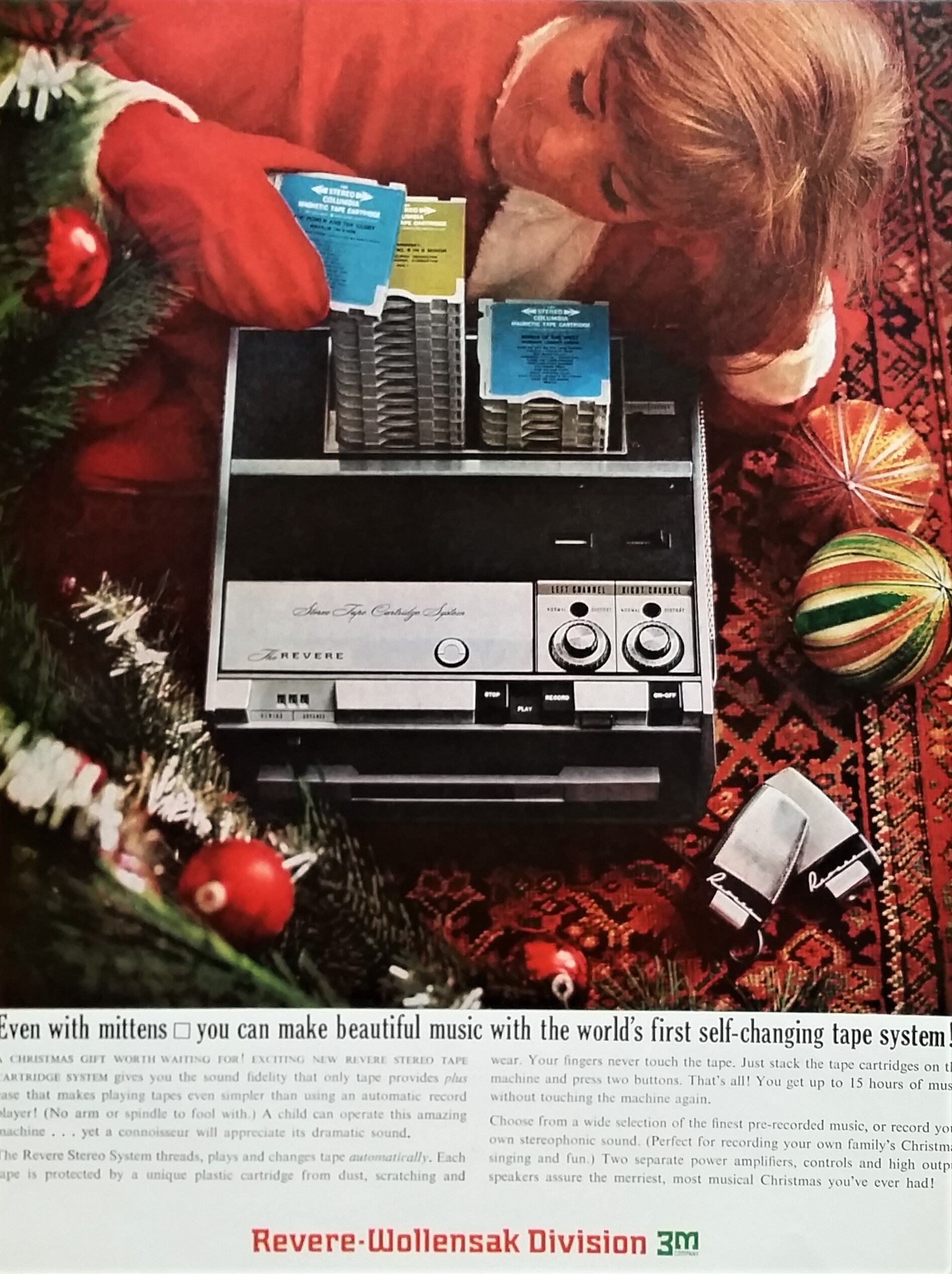 Old Tech Pre-cassette Music Revere 'stereo Tape Cartridge" Music Record ...