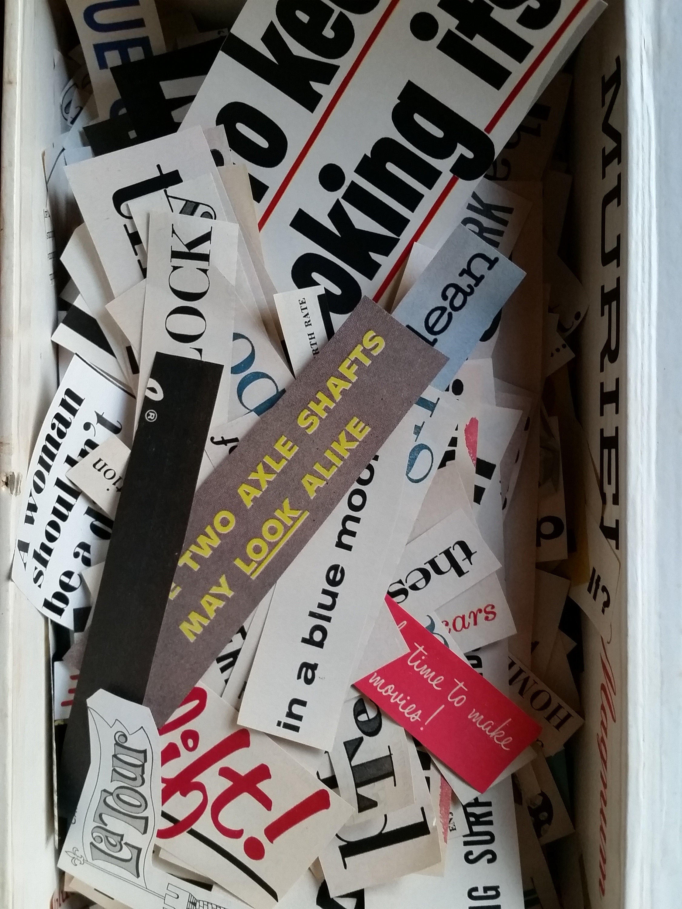 500 Individual Vintage Magazine Clippings Words and Phrases - Etsy