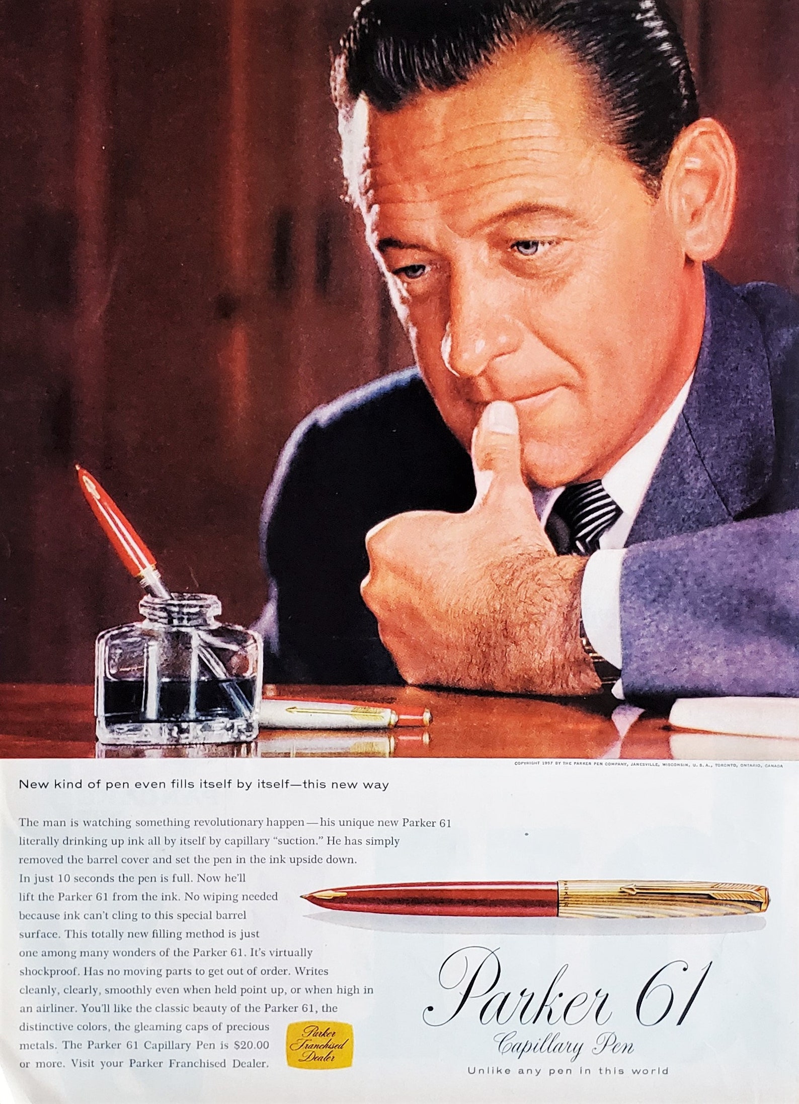 Parker 61 Oscar Winning Actor William Holden Watching Red Revolutionary ...