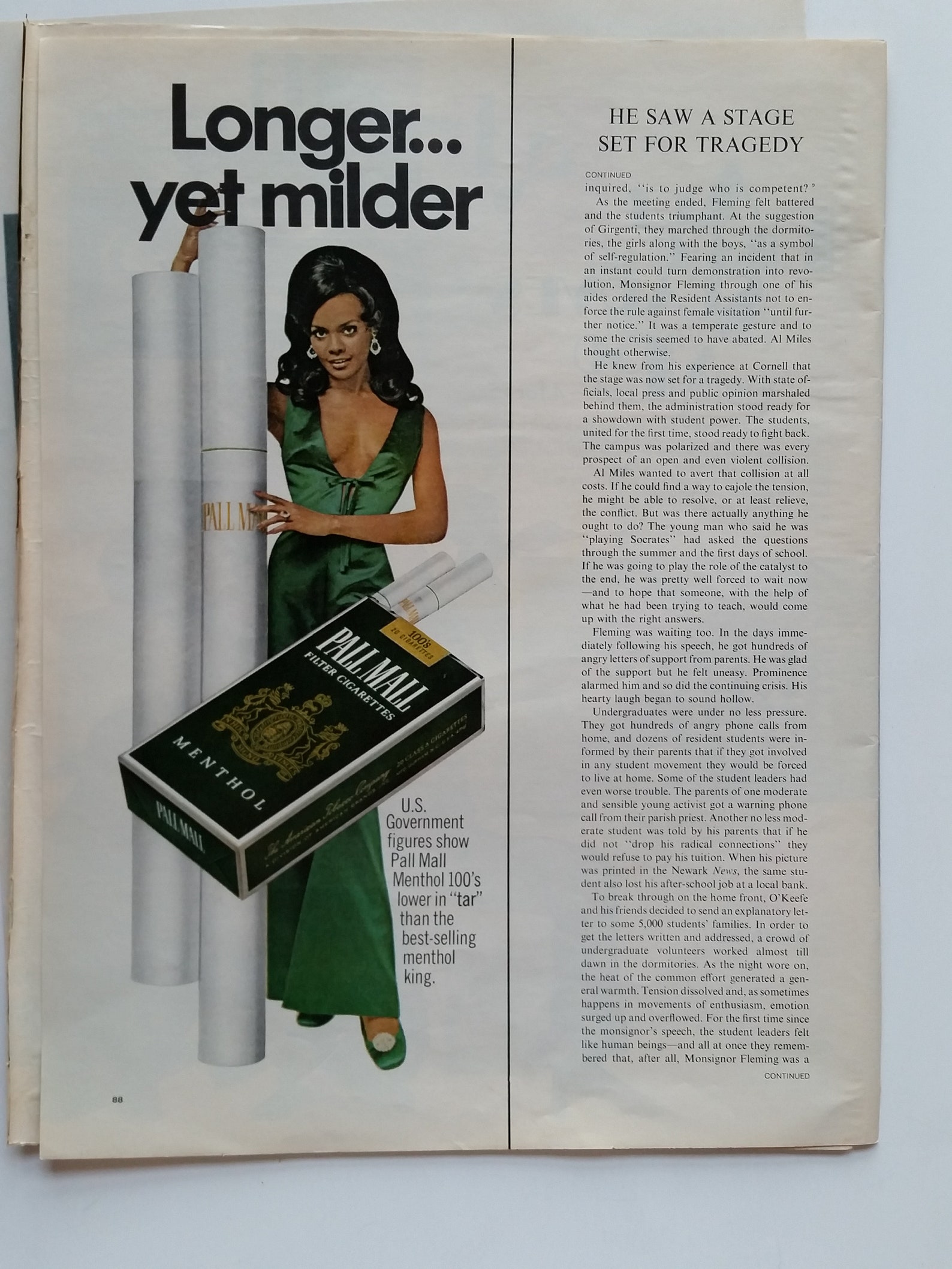 Foxy Brown Black Woman African American Menthol Cigarettes 70s Pall ...