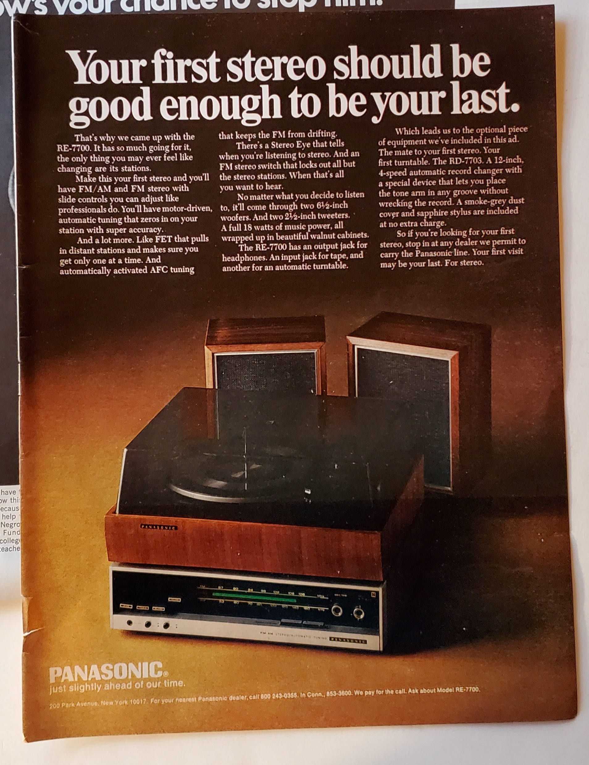 Old Tech Turntable Reciever Amplifier Panasonic Party Music DJ - Etsy