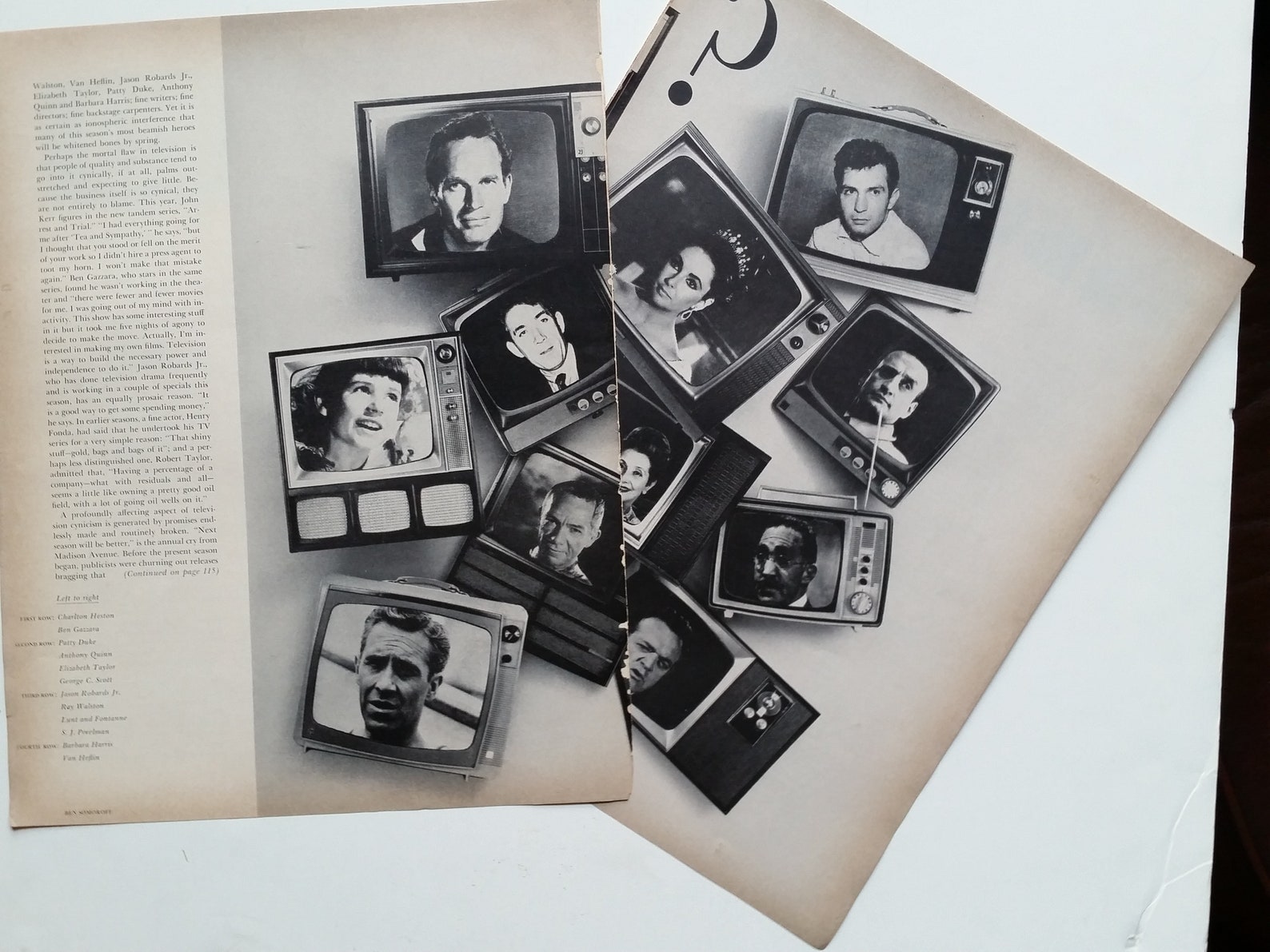 TV Set Art 1963 TV Actors Actresses in Console Sets Question - Etsy