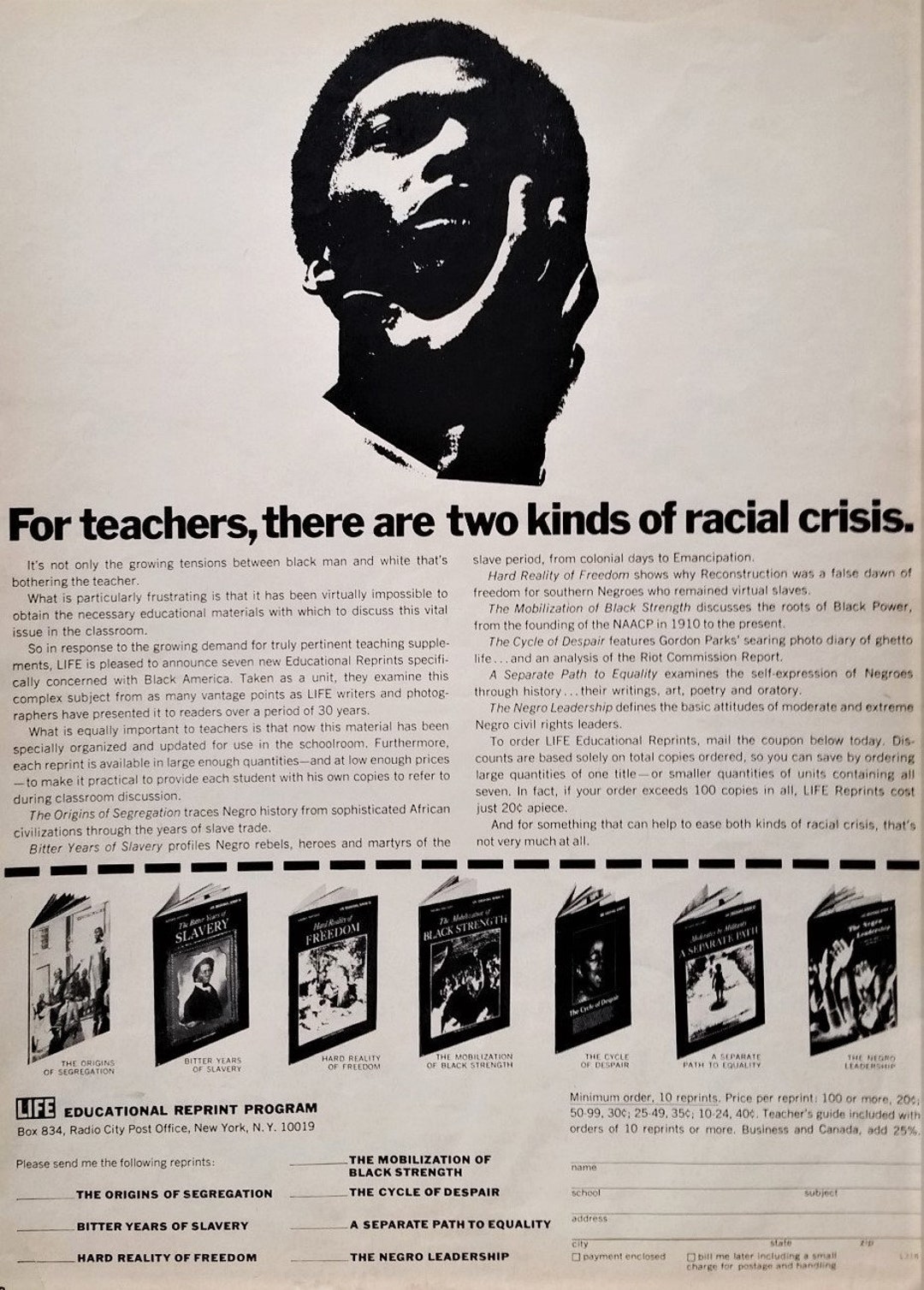 Civil Rights Ad Teach Awareness Racial Hatred Rights Marching Selma MLK ...