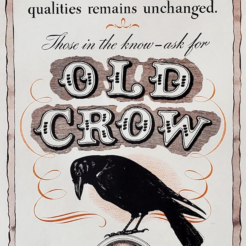 Old Crow Advertisement - Etsy