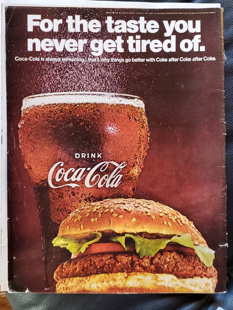 Classic Coca-cola Burger Everything 60s Taste Never Get Tired of ...