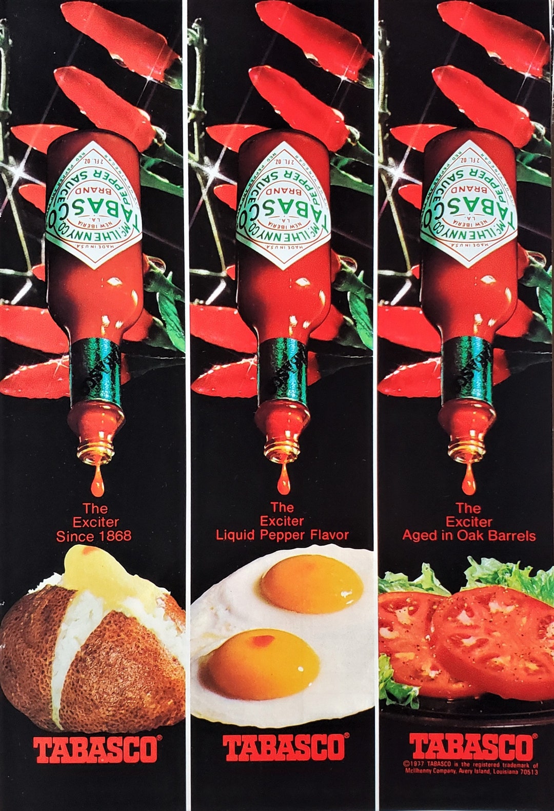 Vintage Tabasco Ad, 'the Exciter' Hot Sauce Print - Etsy