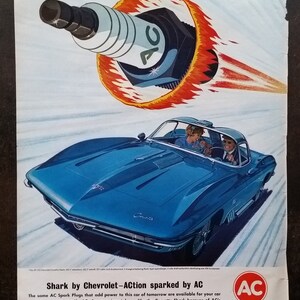 Corvette XP-755 Shark Chevy Blue Dual Bubble Tops Grooved Hood Wheel ...