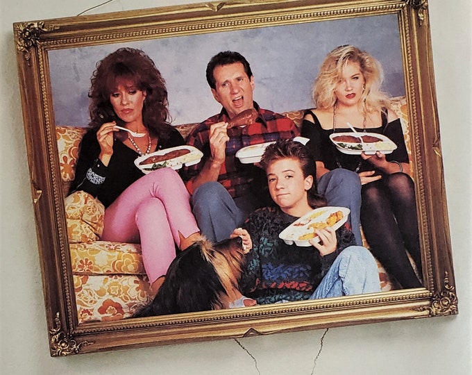 Ad 90s TV "married With Children" Al, Peg, Kelly and Bud Bundy Gilded ...