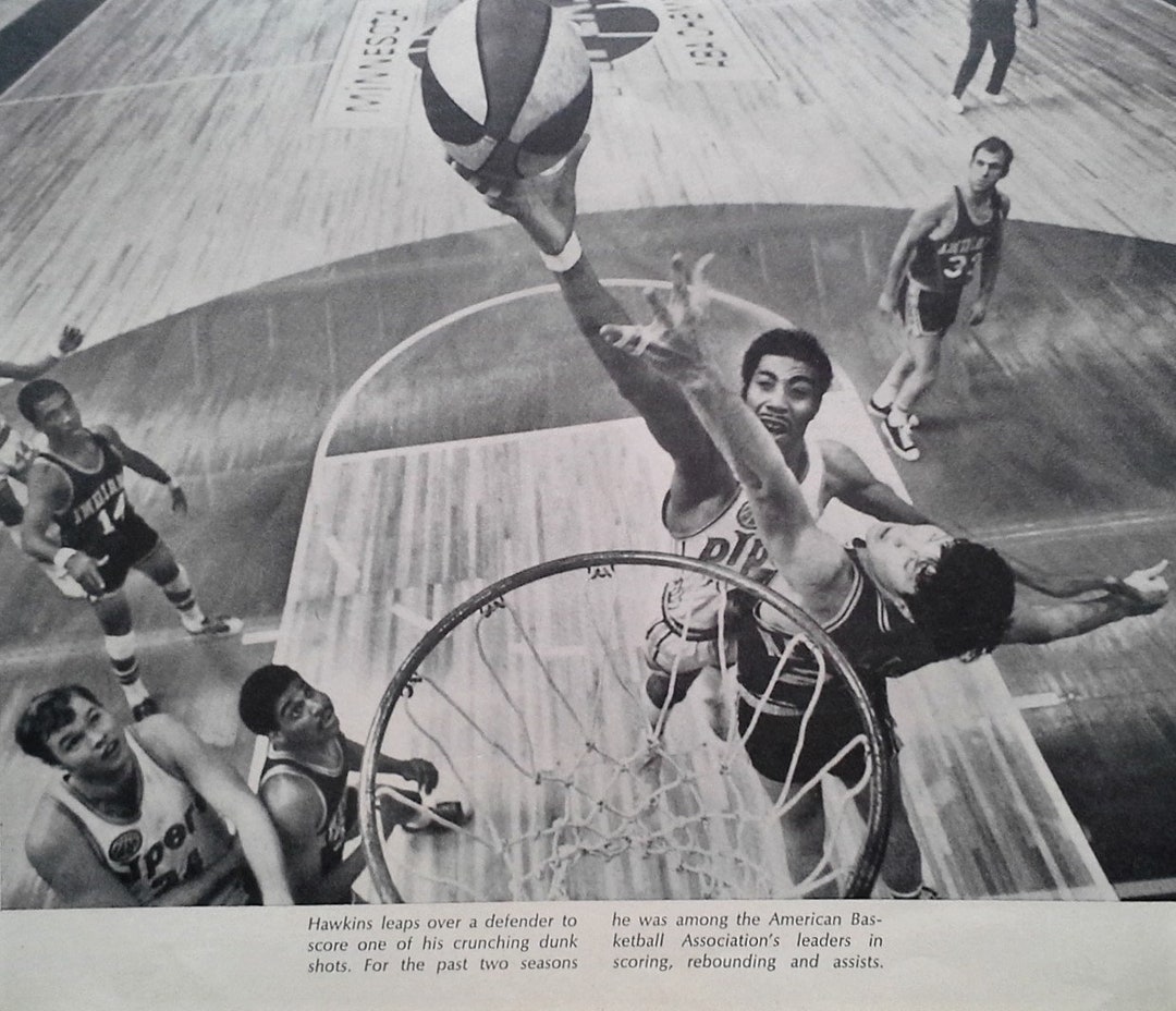 NBA ABA Harlem Globetrotters Star Connie Hawkins Pittsburgh Pipers ...
