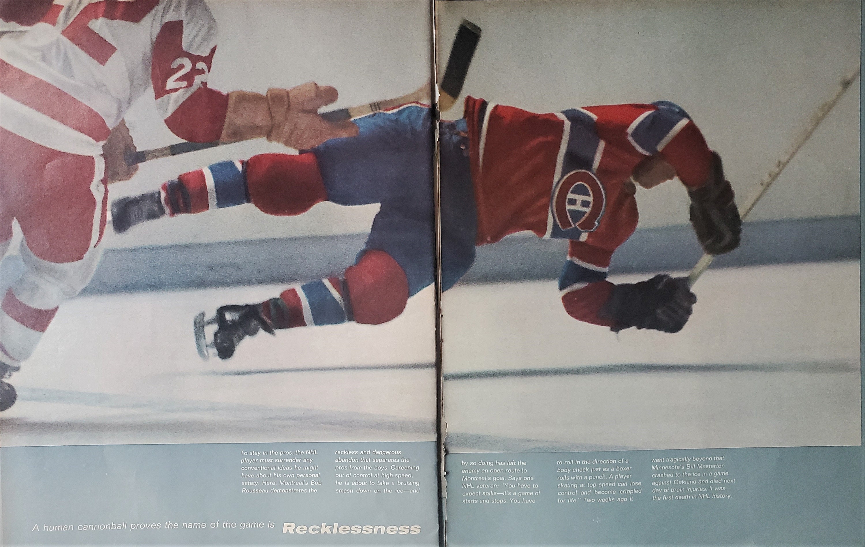 NHL Hockey 1968 51st Year 7 Pages on Ice Action Detroit - Etsy